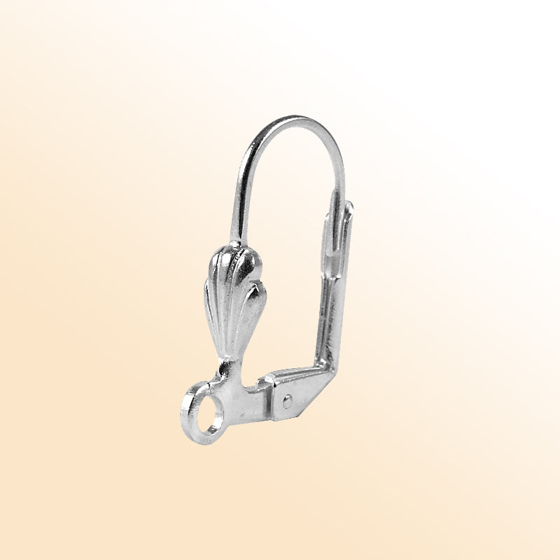 Silver Overlay Leverback Earwire India | Handcrafted Shell Design ...